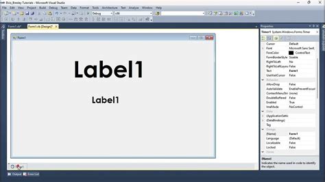 Creating A Watch In Visual Basic Using Timer Youtube