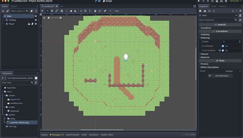 What Am I Doing Wrong With Y Sort Rgodot