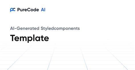 Ai Tool To Generate Styledcomponents Template