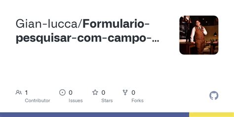 Github Gian Luccaformulario Pesquisar Com Campo Select Usando
