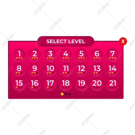 Game Level Map Vector Art Png Game Level Vector Design Template Asset Button Game Png Image