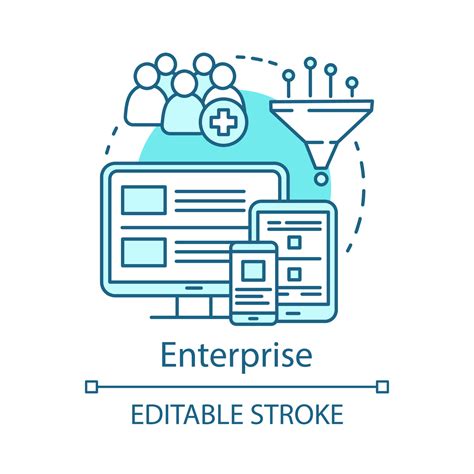 Enterprise Concept Icon Digital Marketing Tools Subscription Tariff
