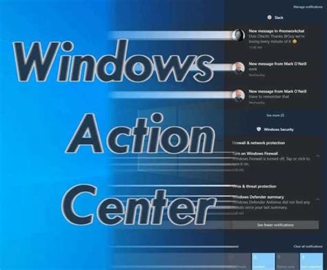 What Is Windows Action Center