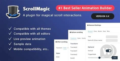 Scroll Magic WordPress Scrolling Animation Builder Plugin XenVn