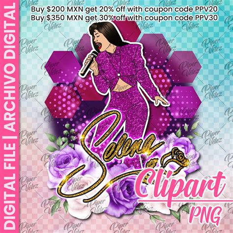 Selena Quintanilla Clipart Png And  Etsy Clip Art Selena