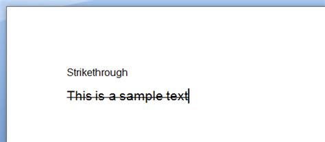 how to create strikethrough subscript superscript vertical and