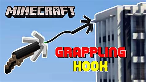 Grappling Hook Mod For Minecraft Bedrock Pe Youtube