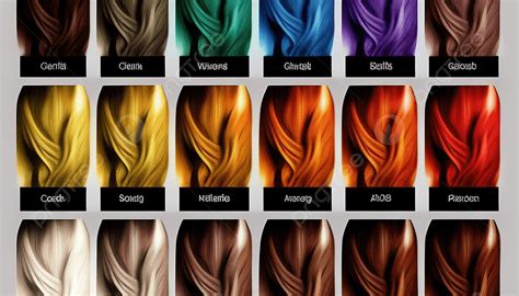 Hair Color Chart With Names