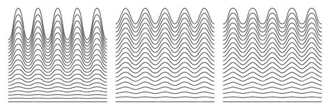 Premium Vector A Set Of Wavy Zigzag Horizontal Wiggly Lines