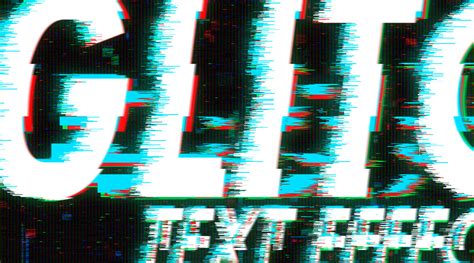 Free Glitch Text Effect Template DR Design Resources