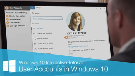 user accounts in windows 10 customguide