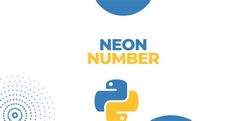 Neon Number In Python