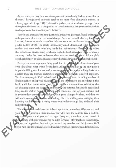 The Student Centered Classroom