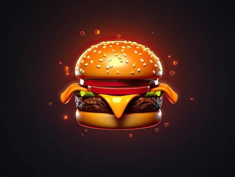 Premium Photo 3d Style Burger App Icon For Game Design Logo Graphic