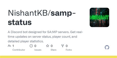 GitHub NishantKB Samp Status A Discord Bot Designed For SA MP Servers Get Real Time Updates