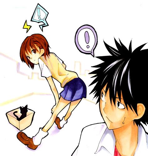 Misaka Mikoto Kamijou Touma And Misaka Imouto 10032s Cat Toaru