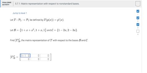 Solved Challenge Activity 5 7 1 Matrix Representation With