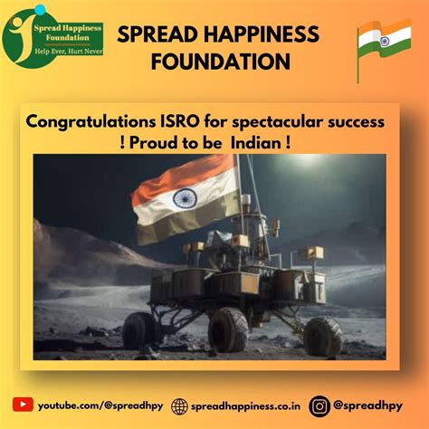 Spread Happiness Foundation On Linkedin Isro Spaceexploration Milestoneachieved
