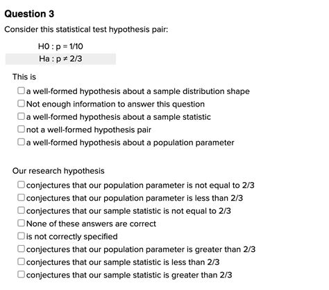 Solved Consider This Statistical Test Hypothesis Pair Chegg Com