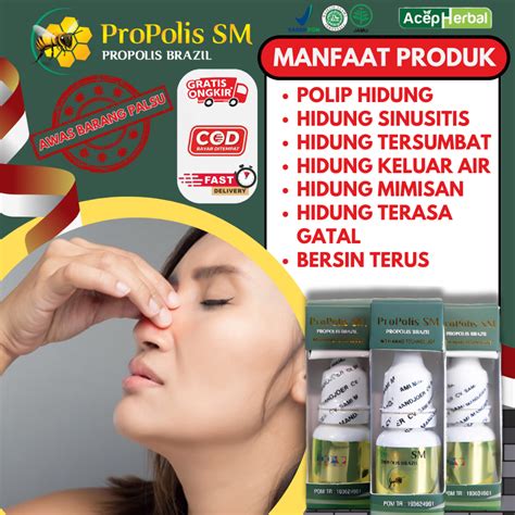 Jual Obat Sinusitis Polip Hidung Bau Busuk Pilek Menahun Radang Sinus