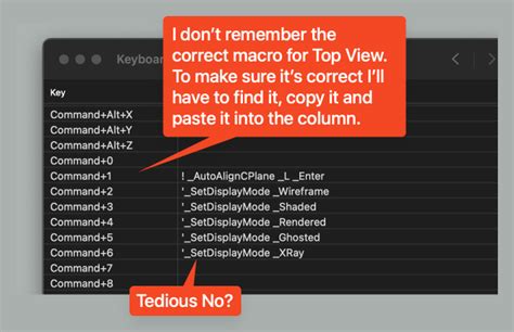 How Do I Assign Keyboard Macros For Commands Now Rhino For Mac