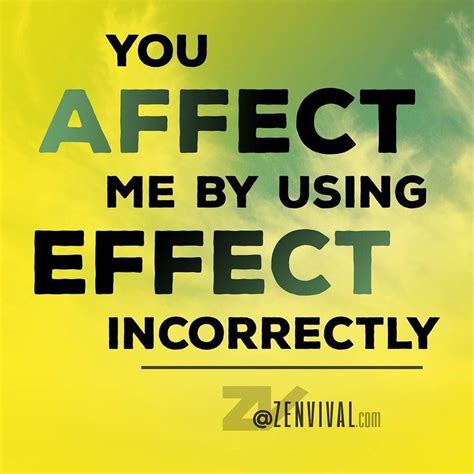 Effect Vs Affect Joke Meme
