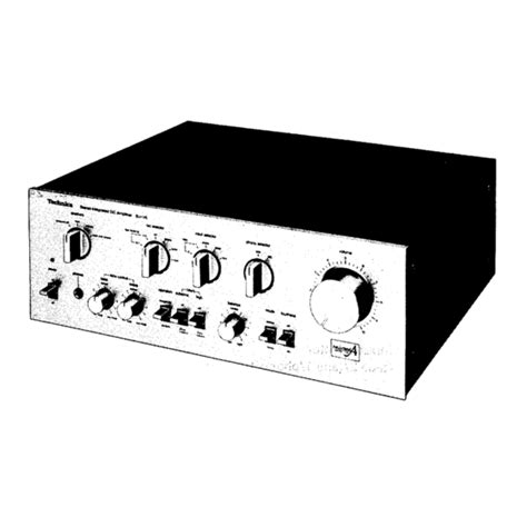 TECHNICS SU V SERVICE MANUAL Pdf Download ManualsLib