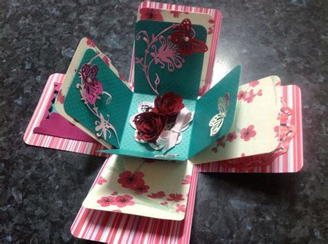Exploding Box Card Exploding Box Card Card Making Cards