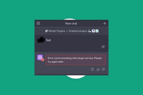 Error Communicating With Plugin Service On Chatgpt Fix