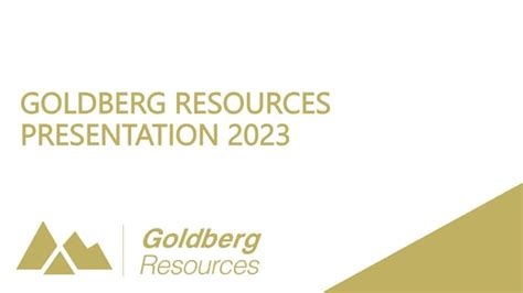 Goldberg Presentation Ppsx