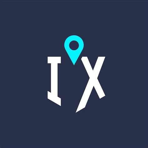 Premium Vector Ix Location Logo Design For Recruitment And Navigation