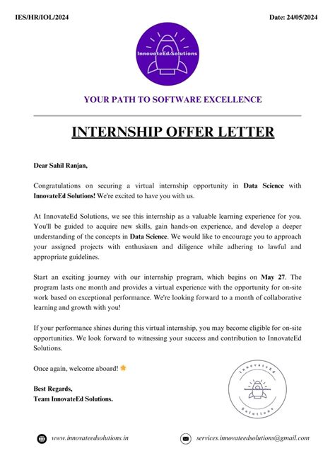 Sahil Ranjan On Linkedin Datascience Internship Professionalgrowth