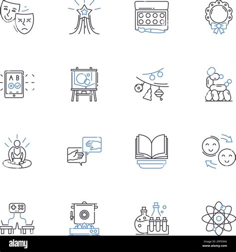 Experimentation Line Icons Collection Innovation Testing Analysis Hypothesis Research