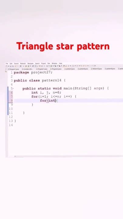 Write A Program To Print The Triangle Star Pattern In Java Coding Java Shorts Youtube