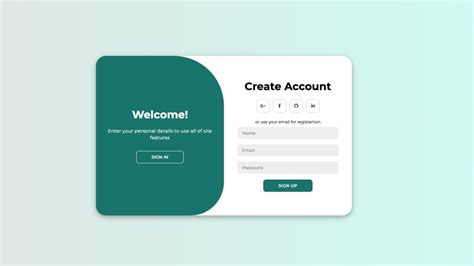 Build A Modern Login And Registration Form Using Html Css Js Youtube