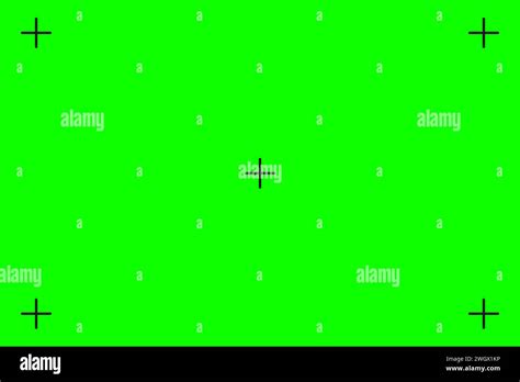 Green Screen Chroma Key Background Viewfinder Camera Frame Video Film Screen Template Overlay
