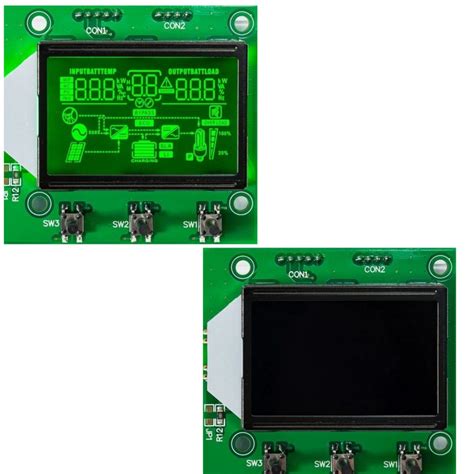 OEM ODM Va Htn LCD COB Module Display With Green LED Blacklight For Vehicle Charging LCD
