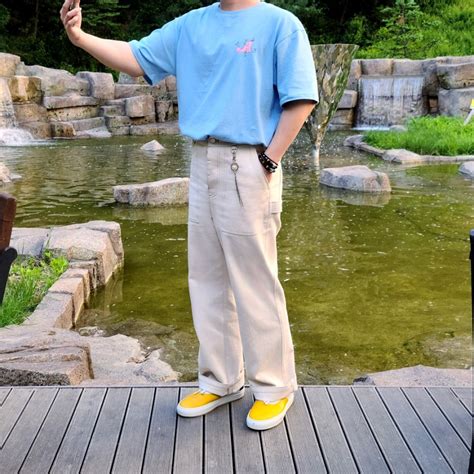 남자 흰바지 코디 에스파이벗 백바지 우아하게 네이버 블로그