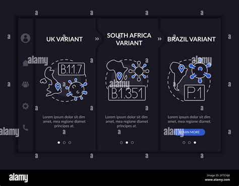 Virus Types Onboarding Vector Template Stock Vector Image And Art Alamy