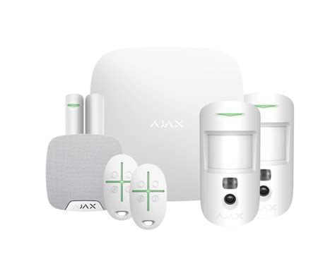 Ajax Kit 2 Cam Apartment With Keyfobs White