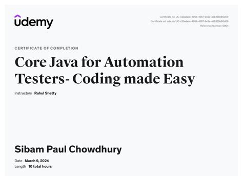 Sibam Paul Chowdhury On Linkedin Udemy Course Completion Certificate