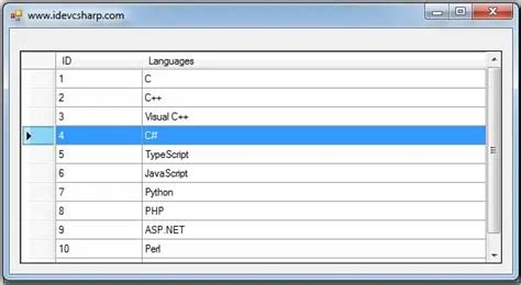 C DataGridView กำหนด SelectionMode ใหไฮไลทแถวแบบเตม