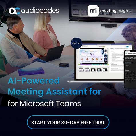 Meeting Insights Ai Meeting Assistant App For Teams Audiocodes