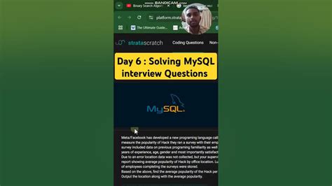 Day 6 Mysql Interview Prep Master Inner Join And Avg Shorts Coding Mysql Python Youtube