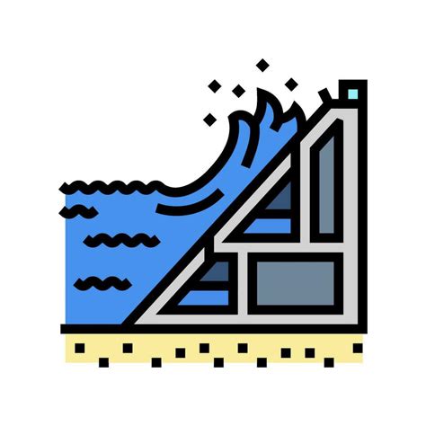 Coastal Power Tidal Power Color Icon Vector Illustration 36930606 Vector Art At Vecteezy