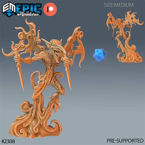 3d File Smoke Mephit Set ‧ Dnd Miniature ‧ Tabletop Miniatures ‧ Gaming Monster ‧ 3d Model ‧ Rpg
