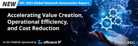 New Idc 2023 Global Network Automation Report Efficientip