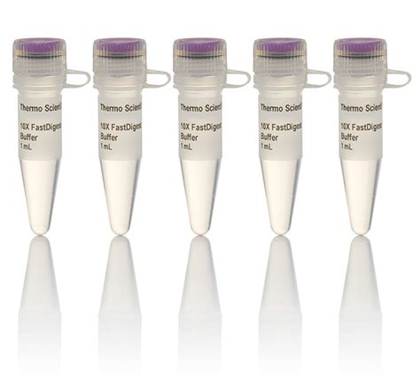 thermo scientific fastdigest buffer 10x 5 x 1ml enzymes and