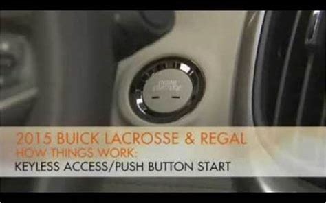 Buick Lacrosse Push Button Start Not Working Troubleshooting Guide