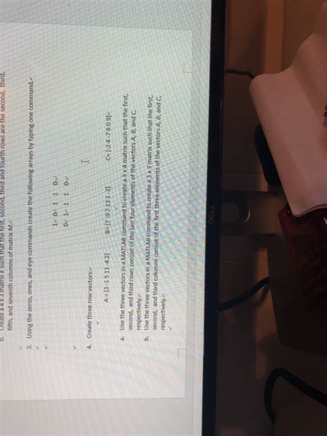 Solved Create A 4 X 3 Matrix R Such That The First Second